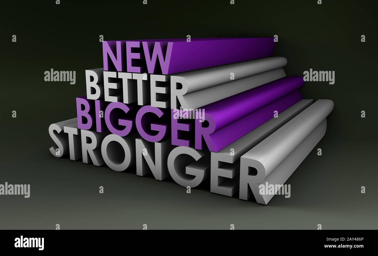 Bigger Better and Faster Stock Photo - Alamy