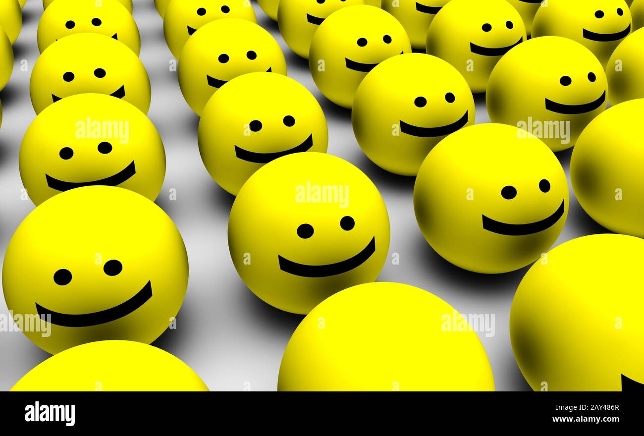 Smiley Faces Background Stock Photo - Alamy