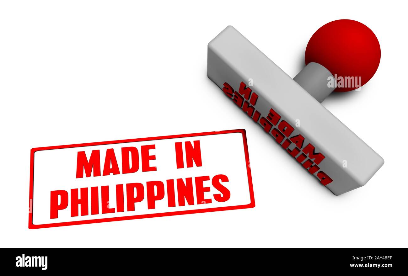 Made in Philippines Stamp Stock Photo - Alamy