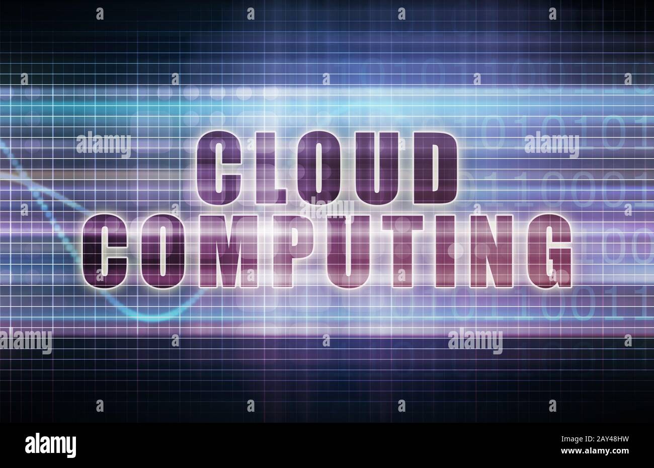 Cloud Computing on a Tech Business Chart Art Stock Photo - Alamy