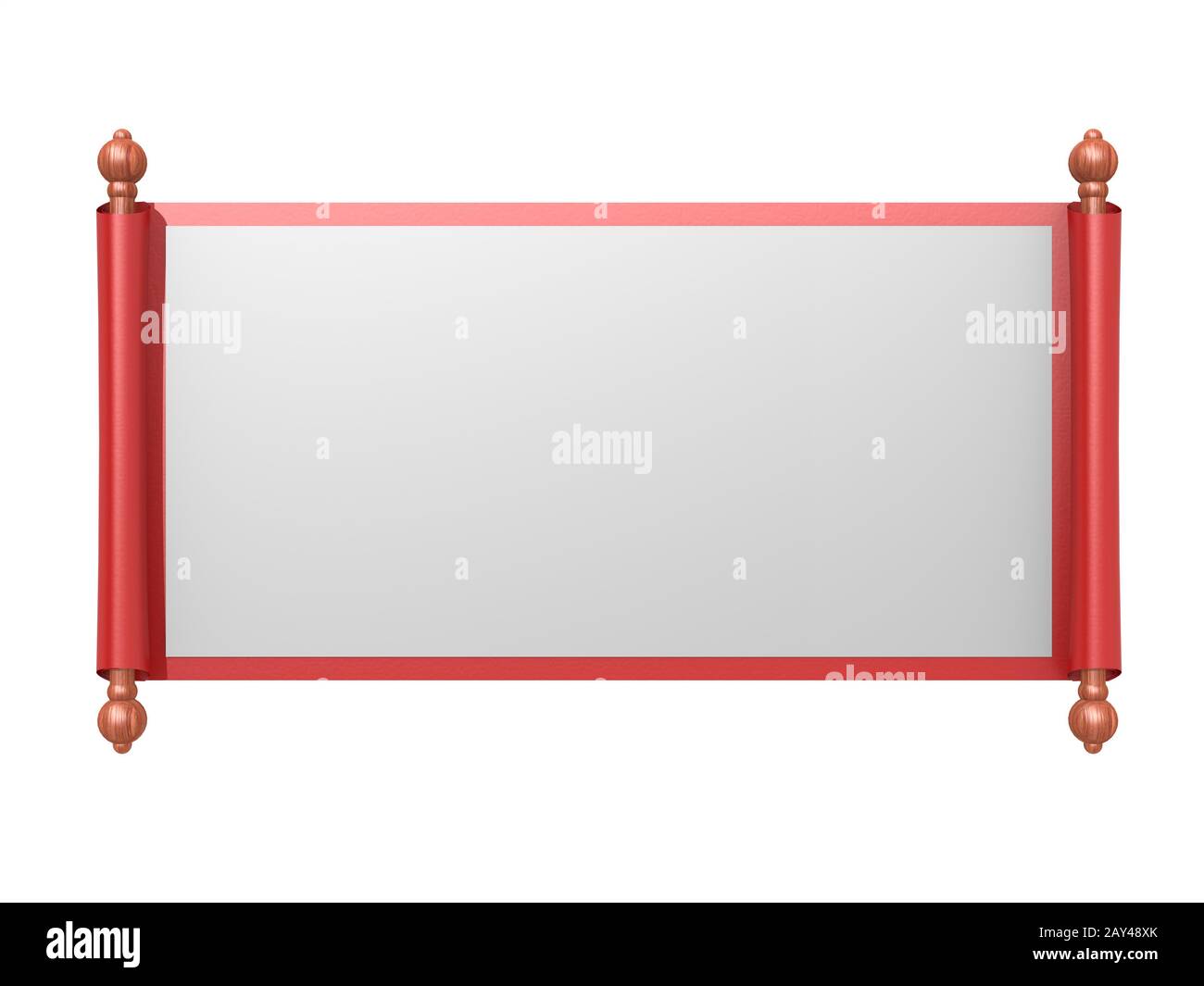 Red white scroll paper Stock Photo - Alamy