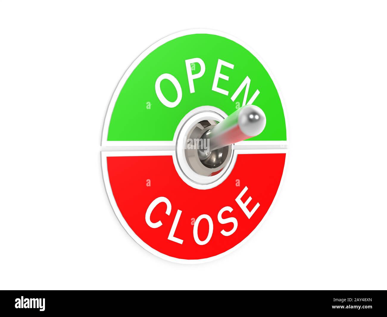 Open close toggle switch Stock Photo - Alamy