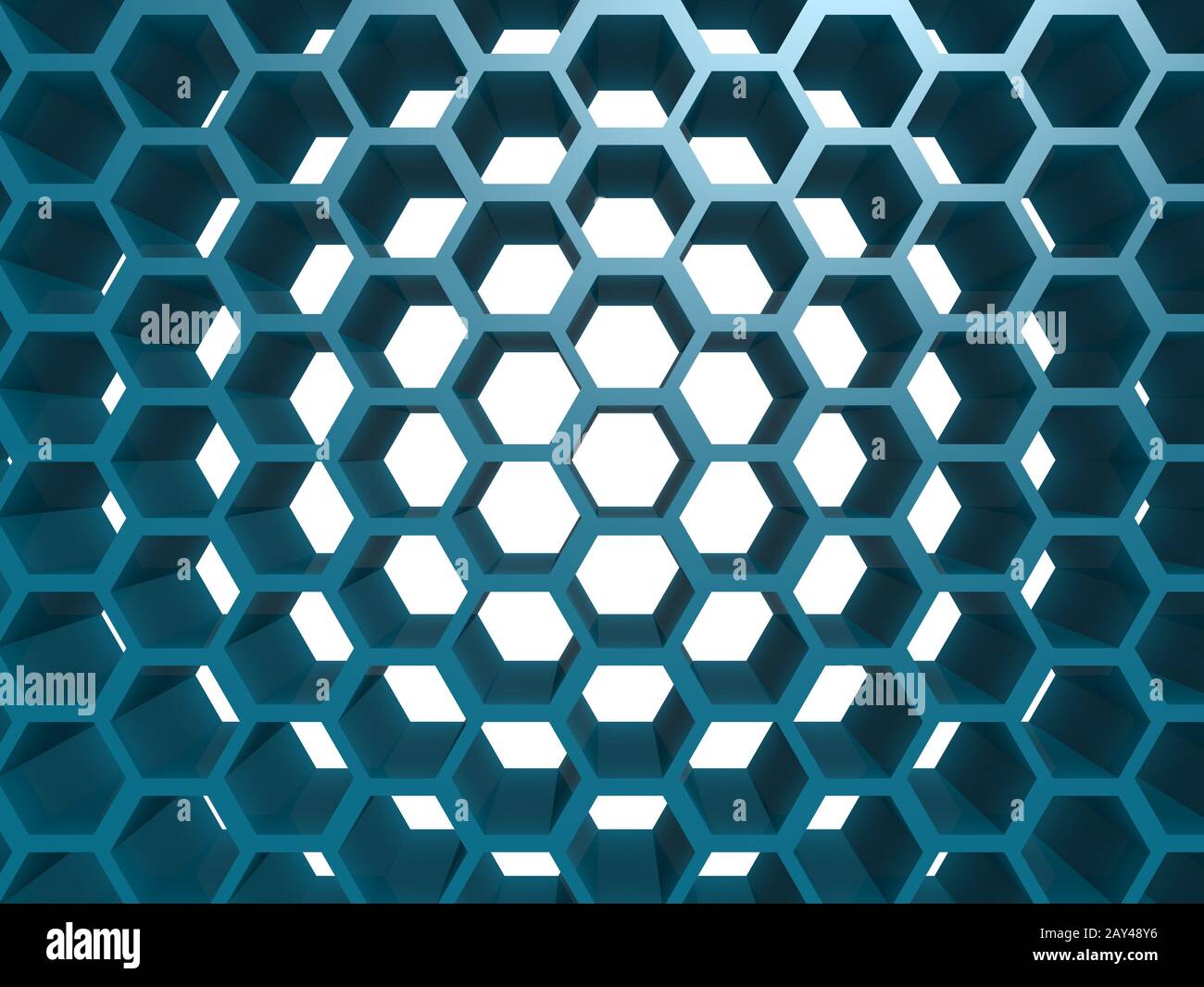 Blue hexagon pattern Stock Photo - Alamy