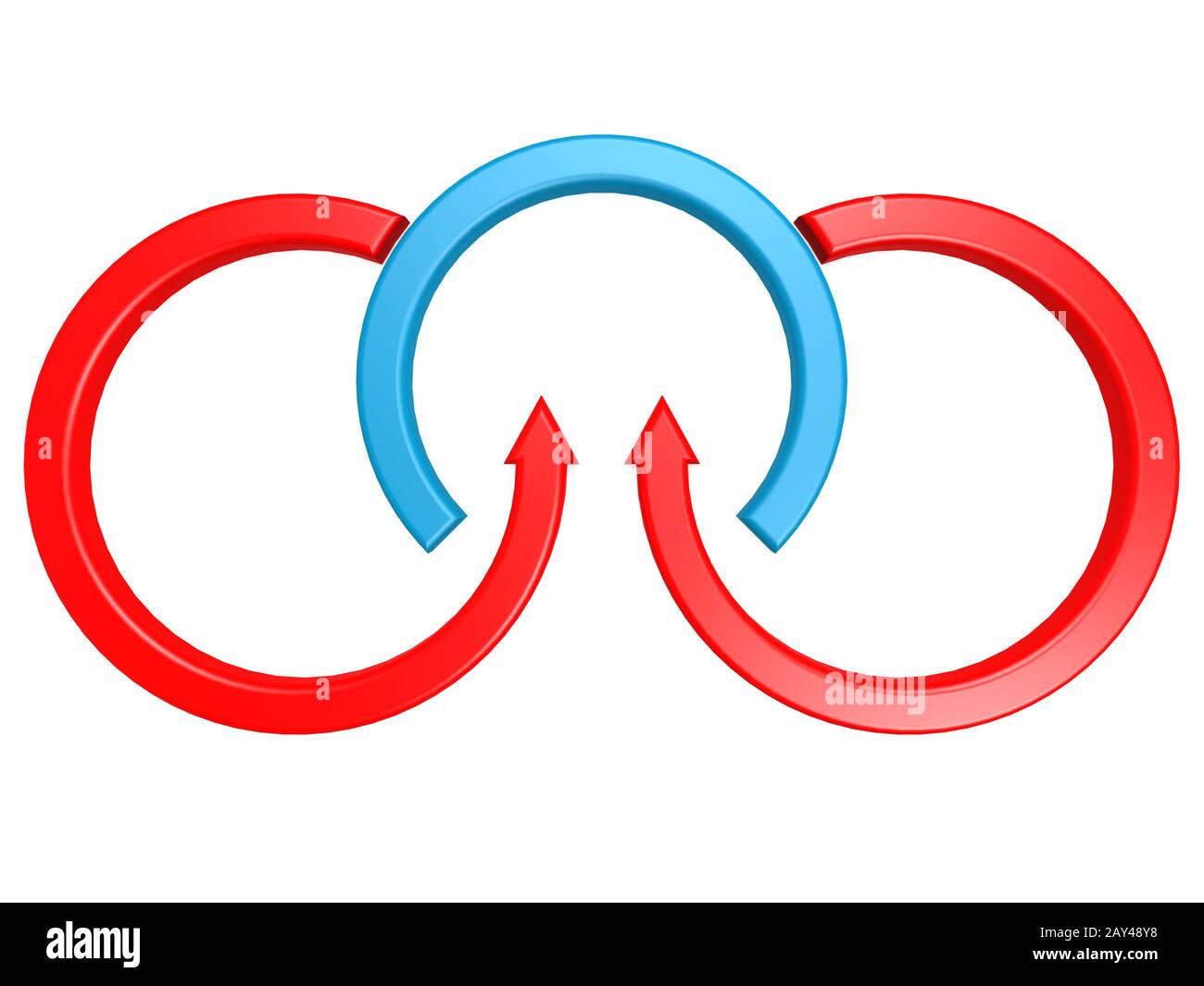 Arrow to loop Stock Photo - Alamy