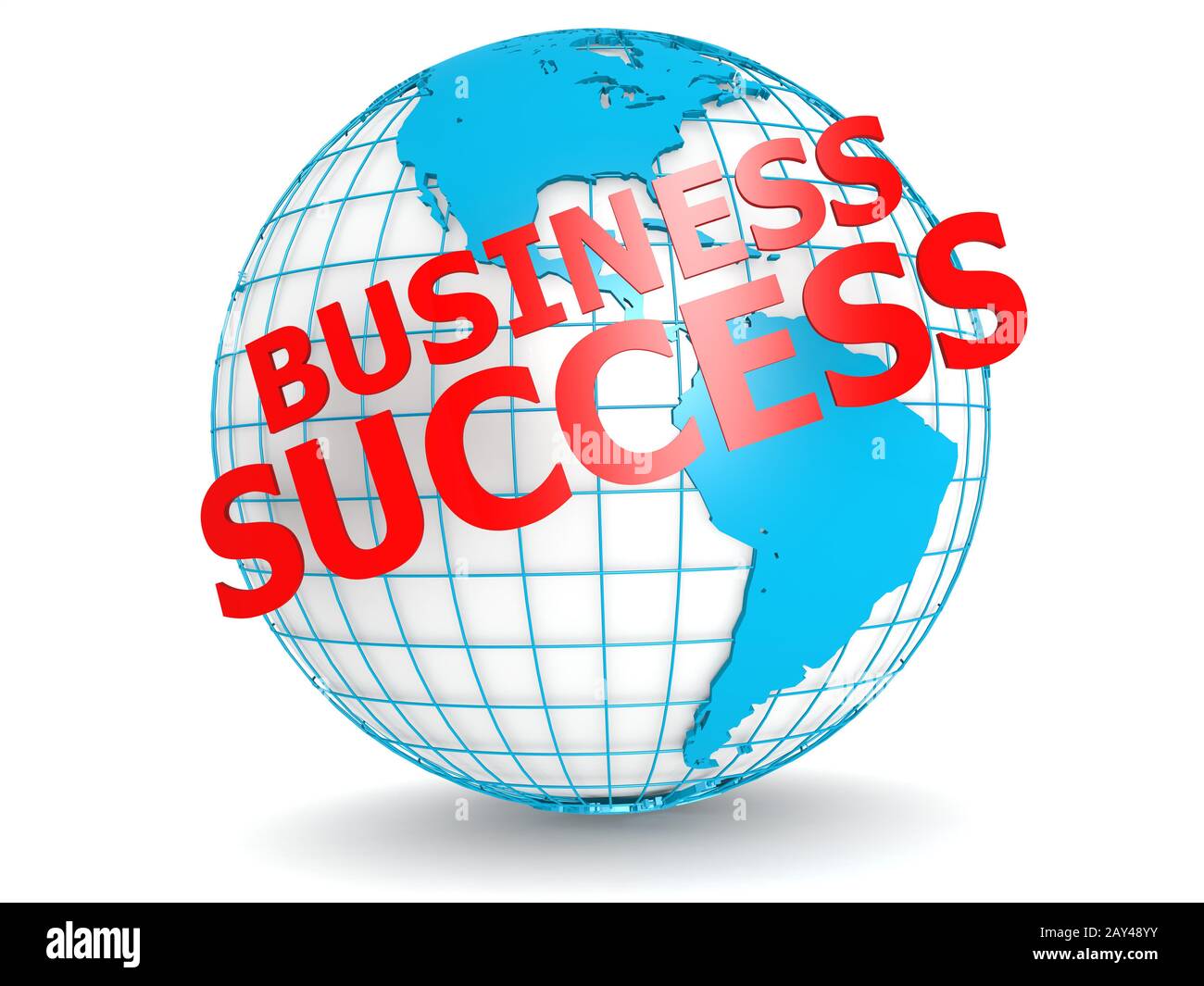Business success with globe Stock Photo - Alamy