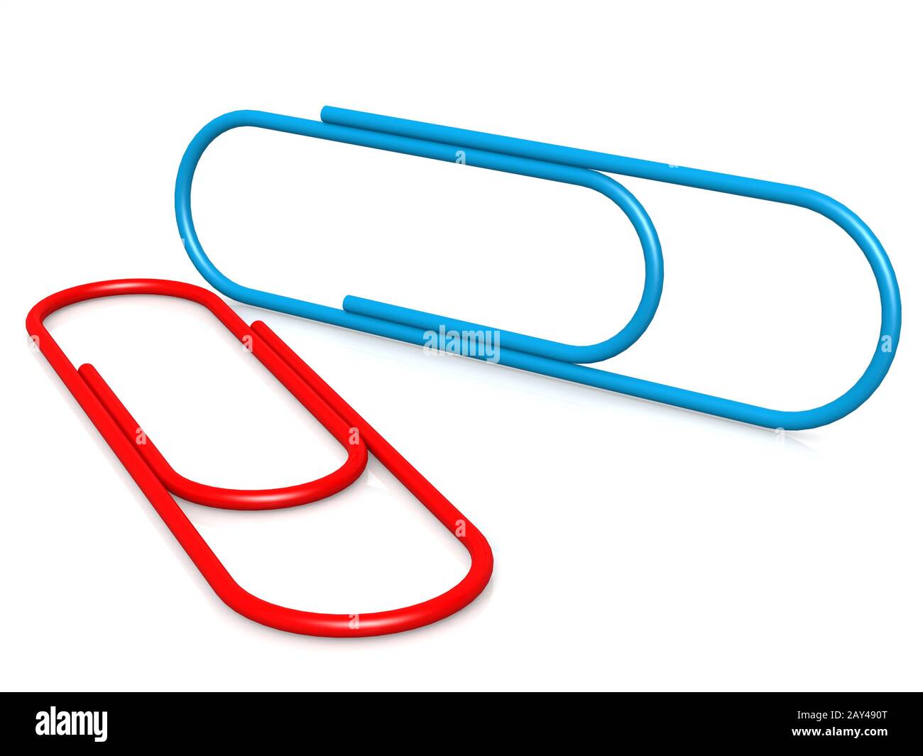 Red paper clip macro Cut Out Stock Images & Pictures - Alamy