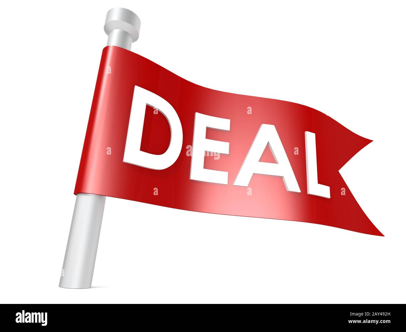 Advertising flag design Cut Out Stock Images & Pictures - Alamy