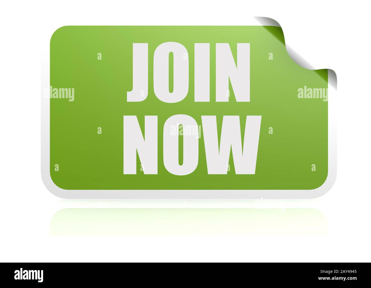 Green sign join us Cut Out Stock Images & Pictures - Alamy