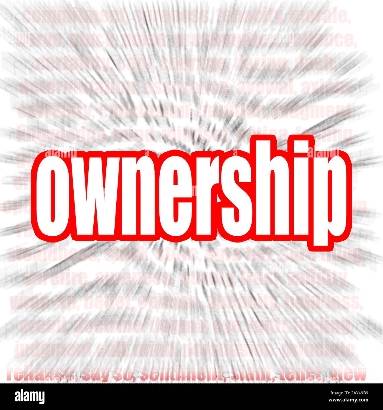 Ownership word cloud Stock Photo - Alamy