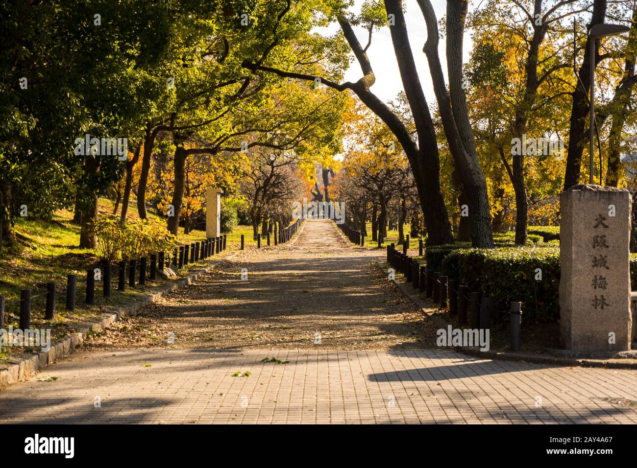 Osaka, Japan - December 10 2019 : Plum Garden in Osaka Castle Park ...
