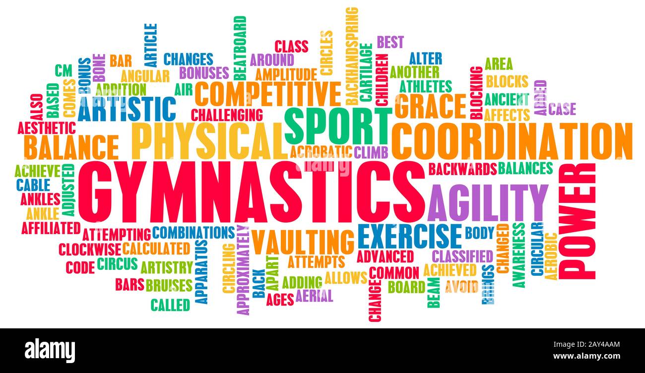 Abstract illustration artistic gymnastics hi-res stock photography and ...