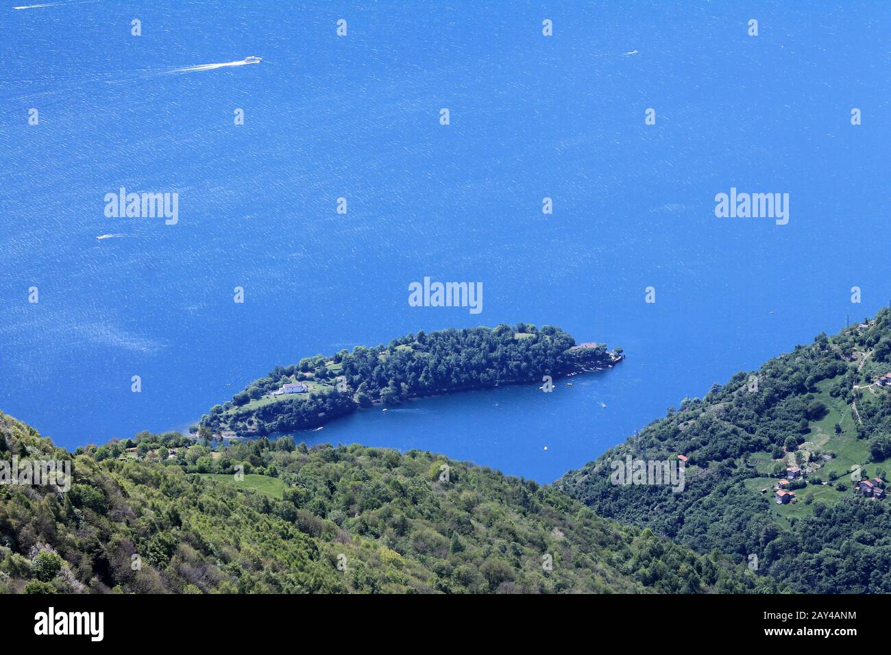 Isola Comacina on Lake Como Stock Photo - Alamy