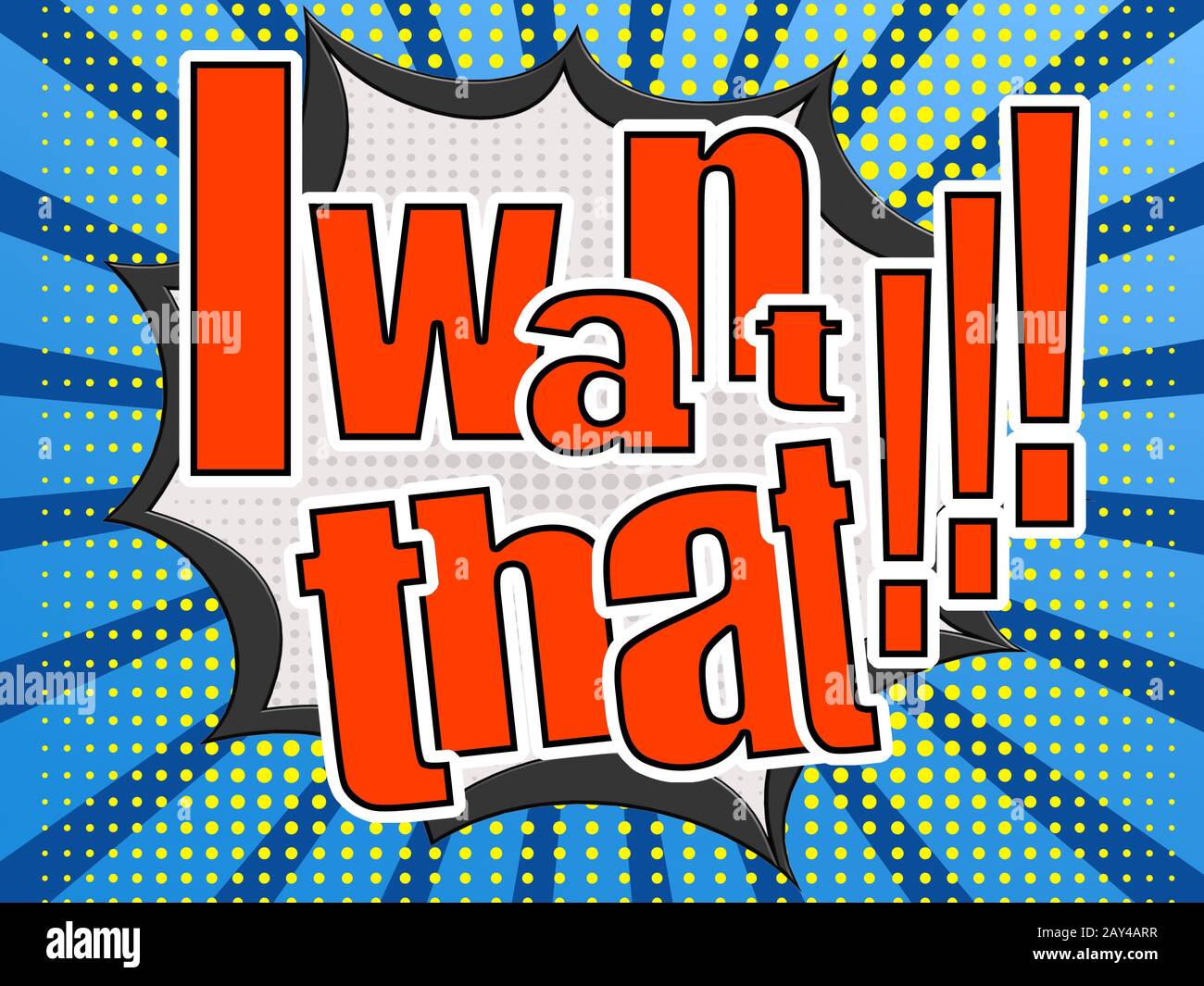 I want that pop art Stock Photo - Alamy