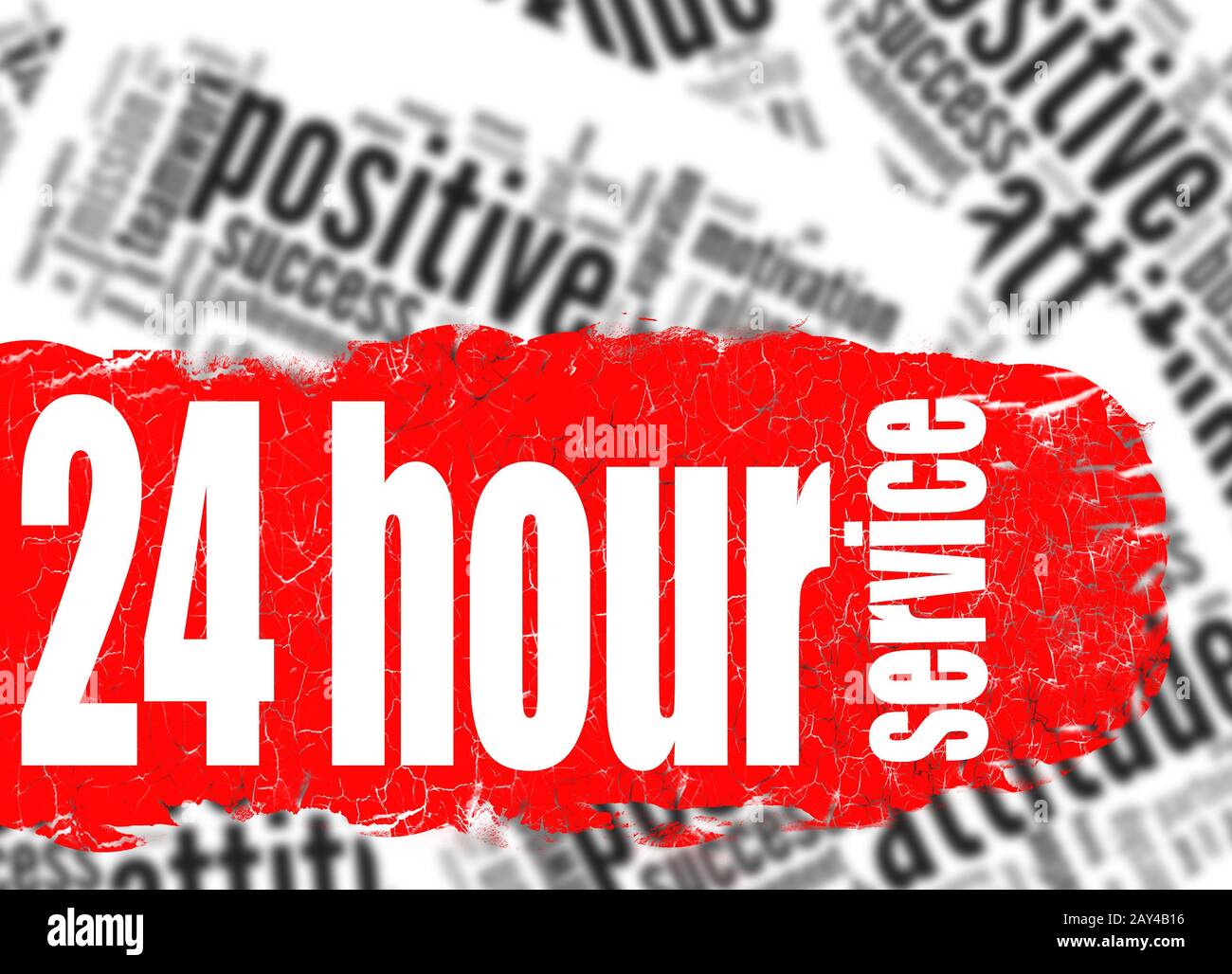 Word cloud 24 hour service Stock Photo - Alamy