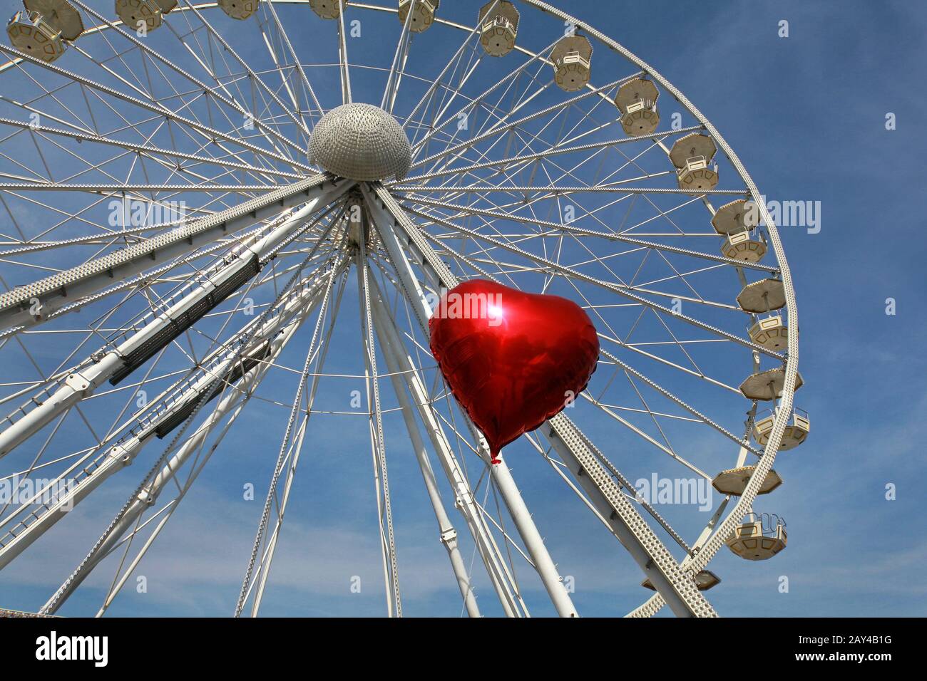 Ferris wheel and balloon Stock Photo - Alamy