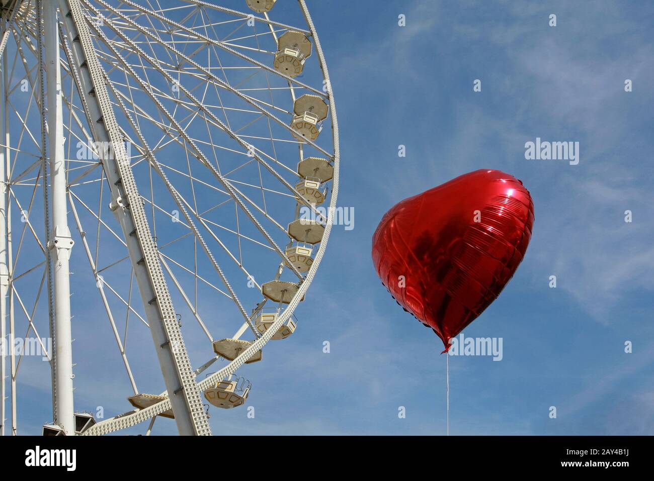 Ferris wheel and balloon Stock Photo - Alamy