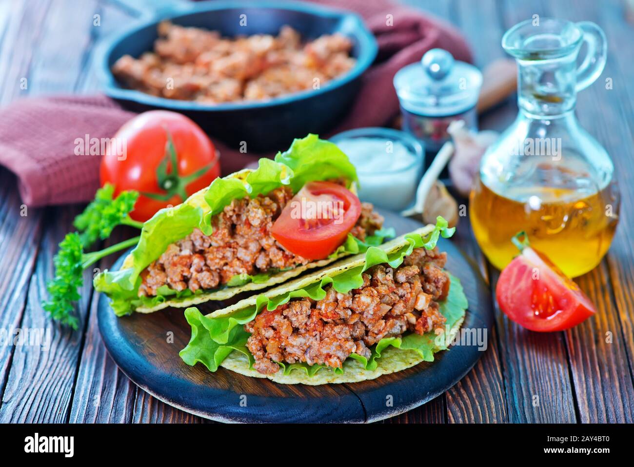 Mexican potato tacos traditional hi-res stock photography and images ...