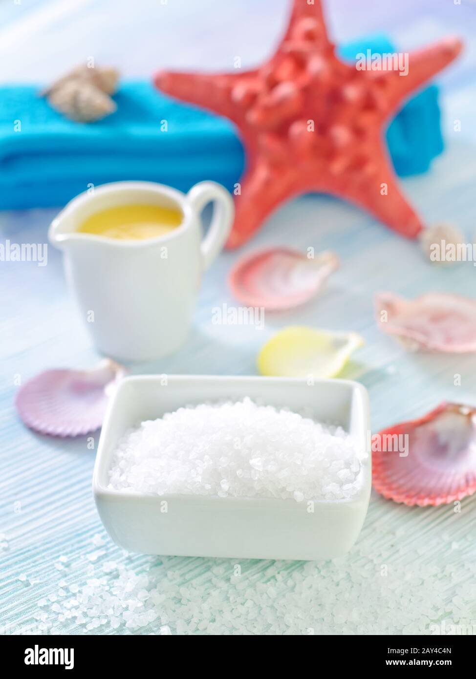 sea salt and shells Stock Photo - Alamy