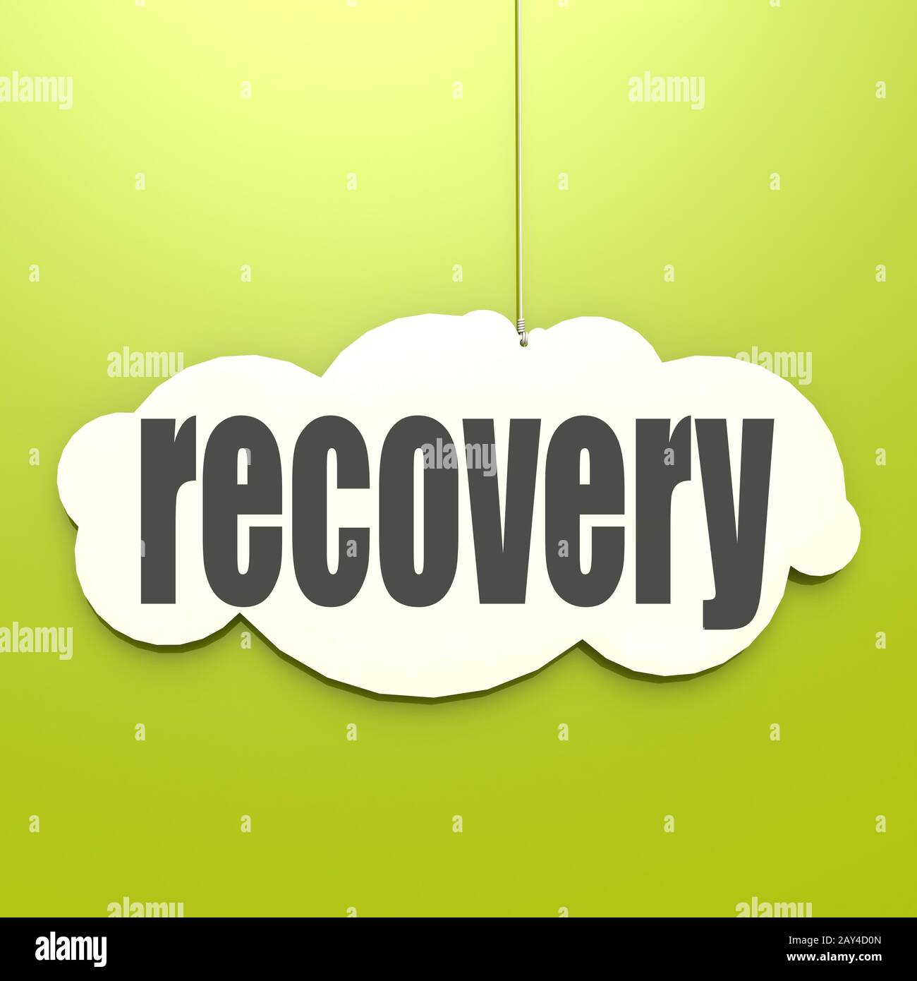 White cloud with recovery Stock Photo - Alamy