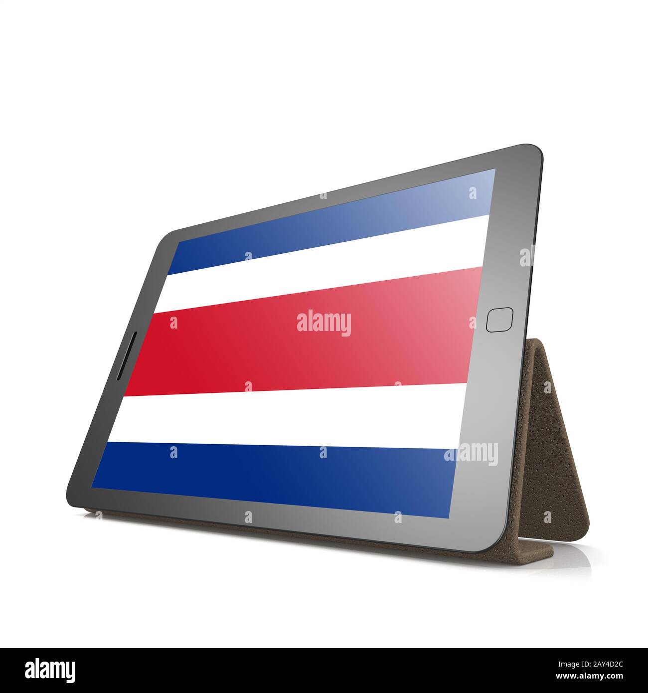 Tablet with Costa Rica flag Stock Photo - Alamy