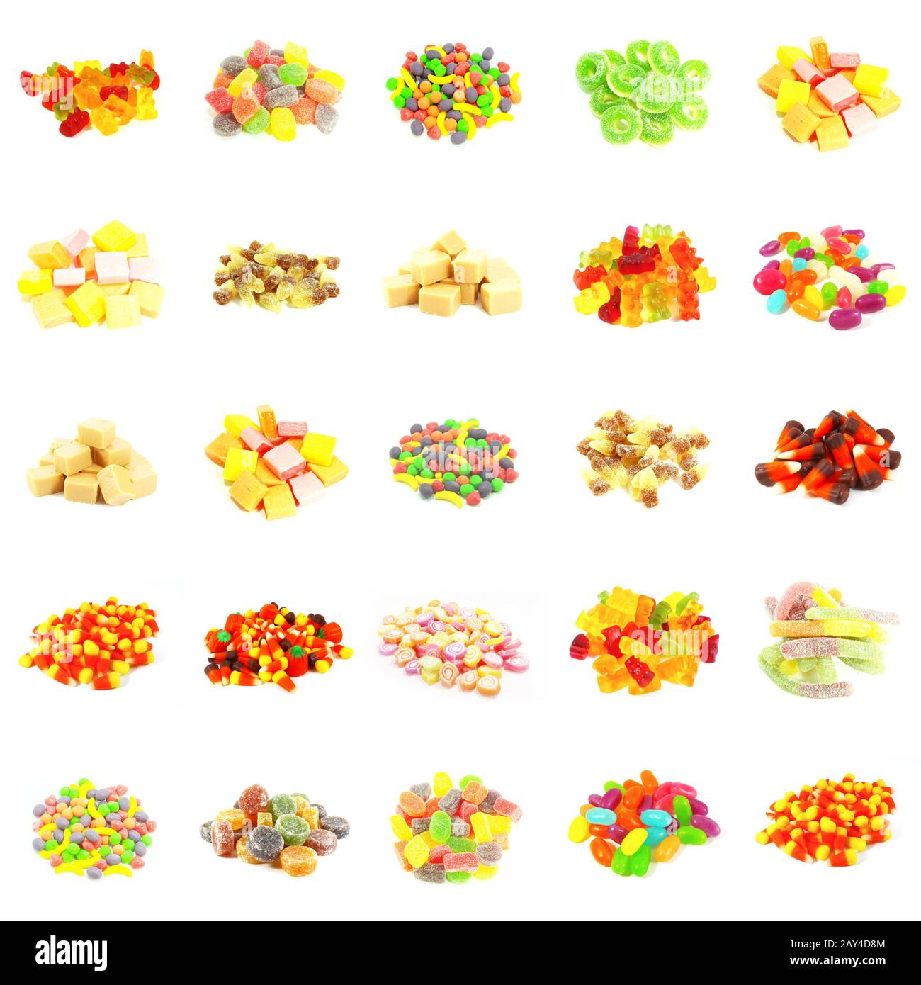 Sweets candies seamless pattern Cut Out Stock Images & Pictures - Alamy