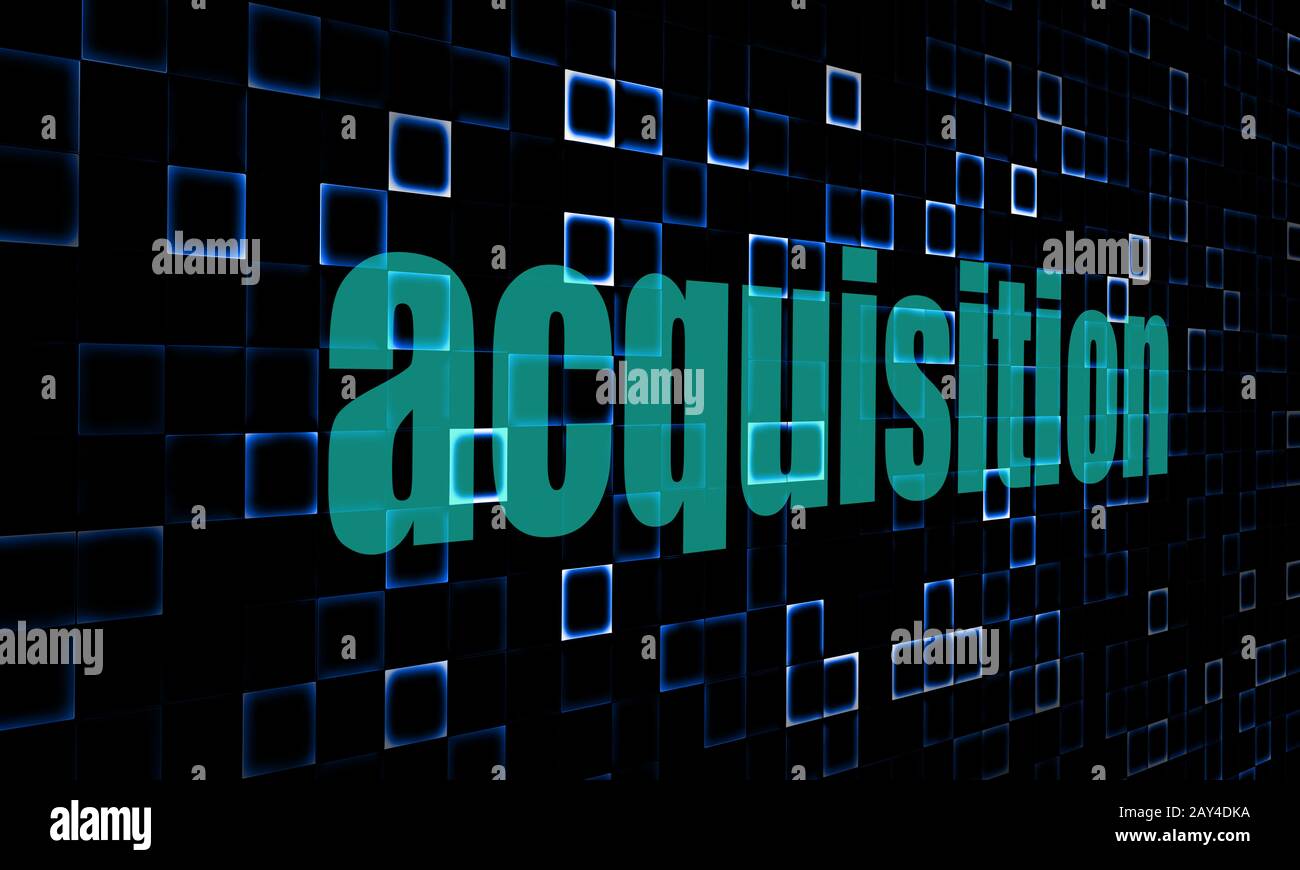 Pixelated words acquisition on digital background Stock Photo - Alamy