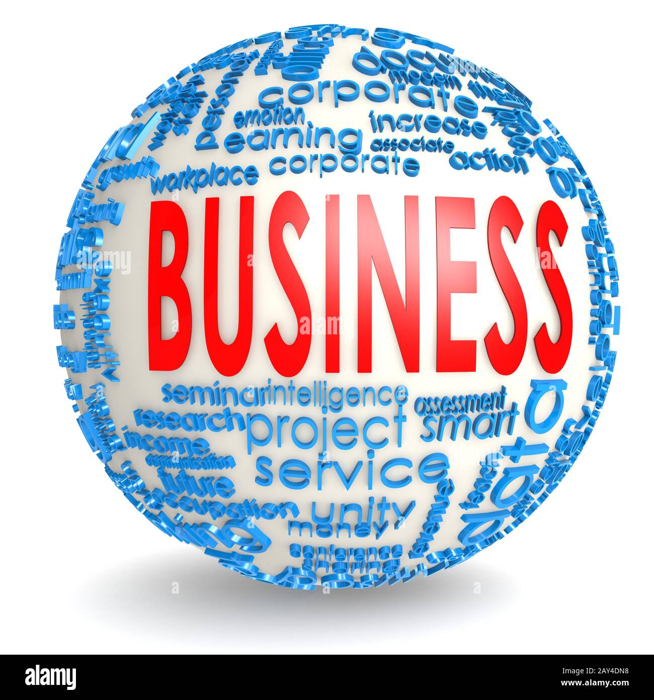 Business word on the sphere Stock Photo - Alamy