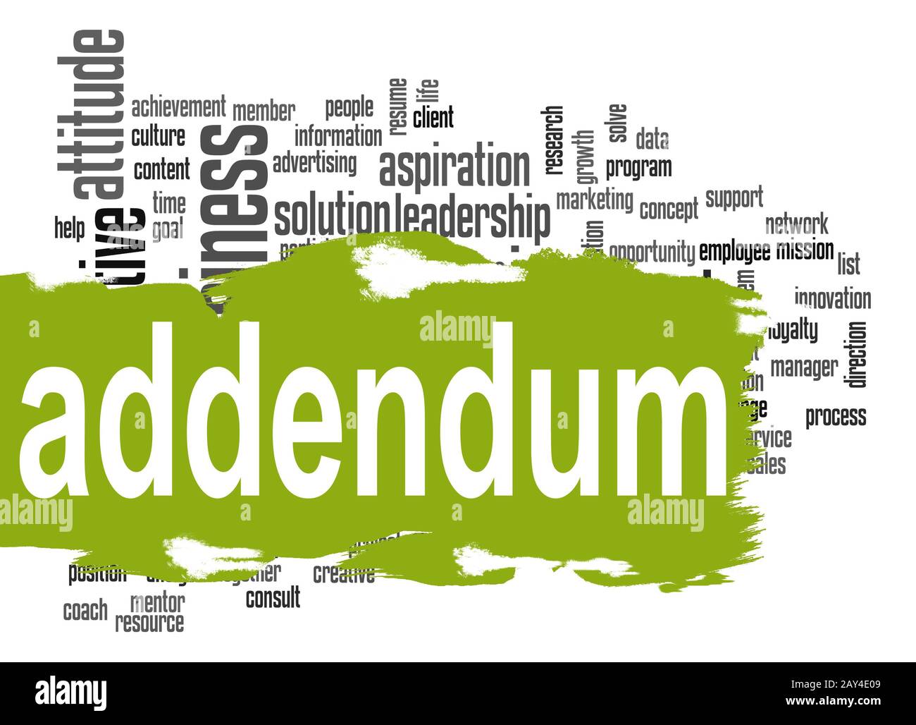 Addendum word hi-res stock photography and images - Alamy