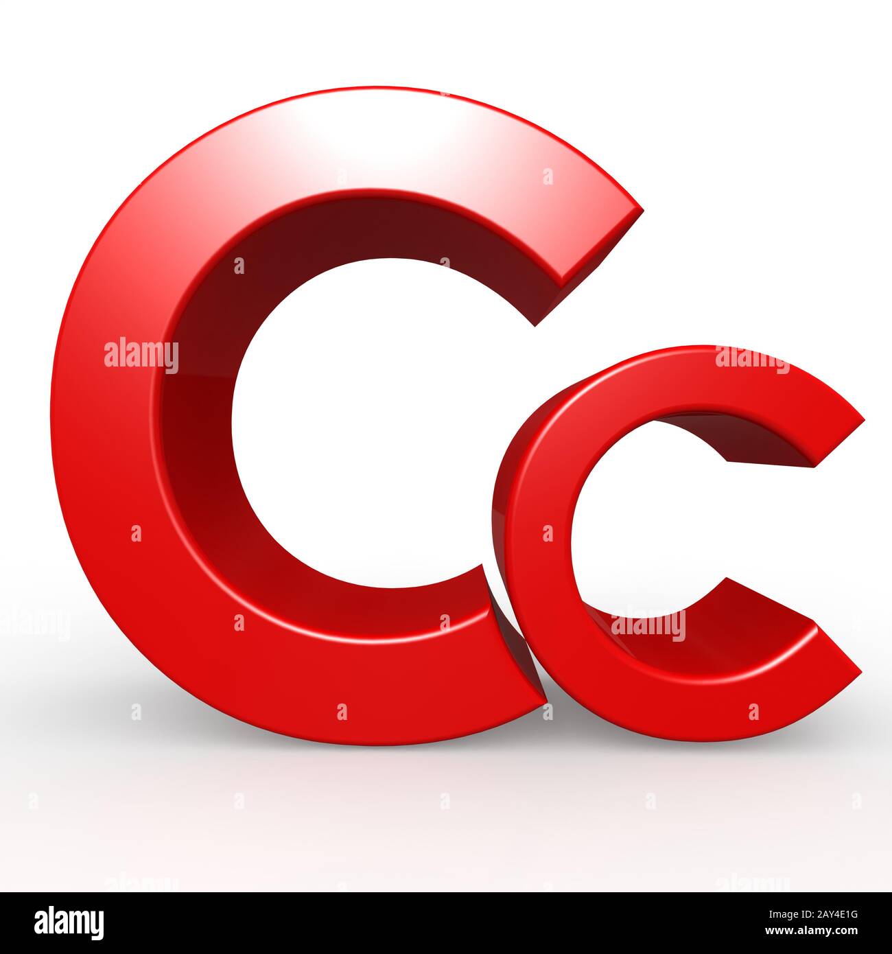 Upper and lower case C together Stock Photo - Alamy