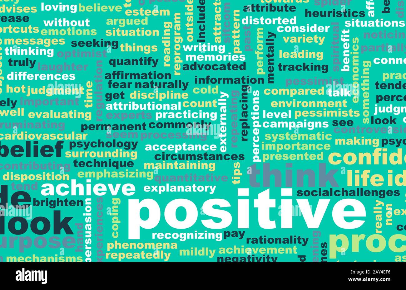 Think or Stay Positive Stock Photo - Alamy