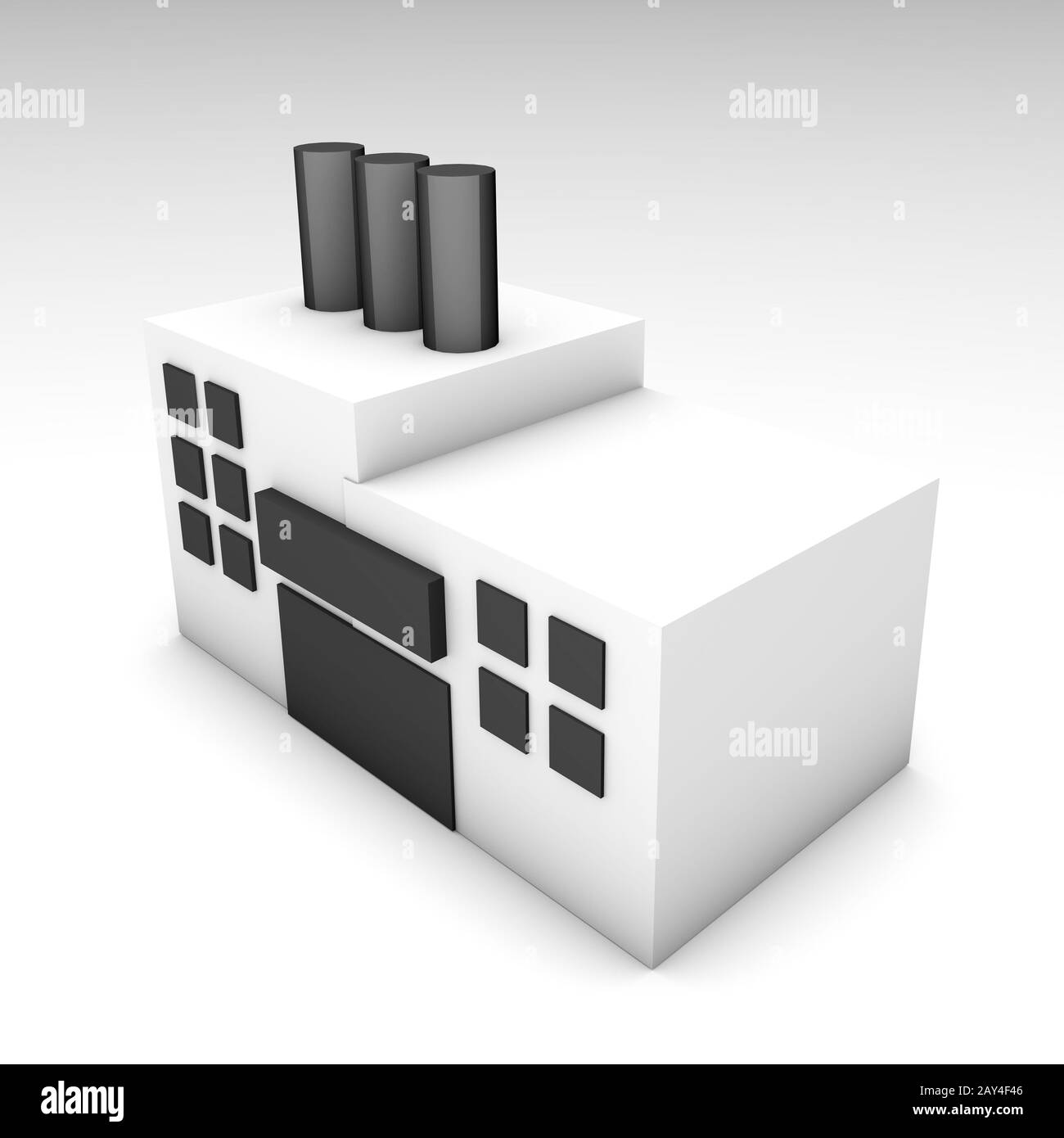 Cartoon factory Black and White Stock Photos & Images - Alamy