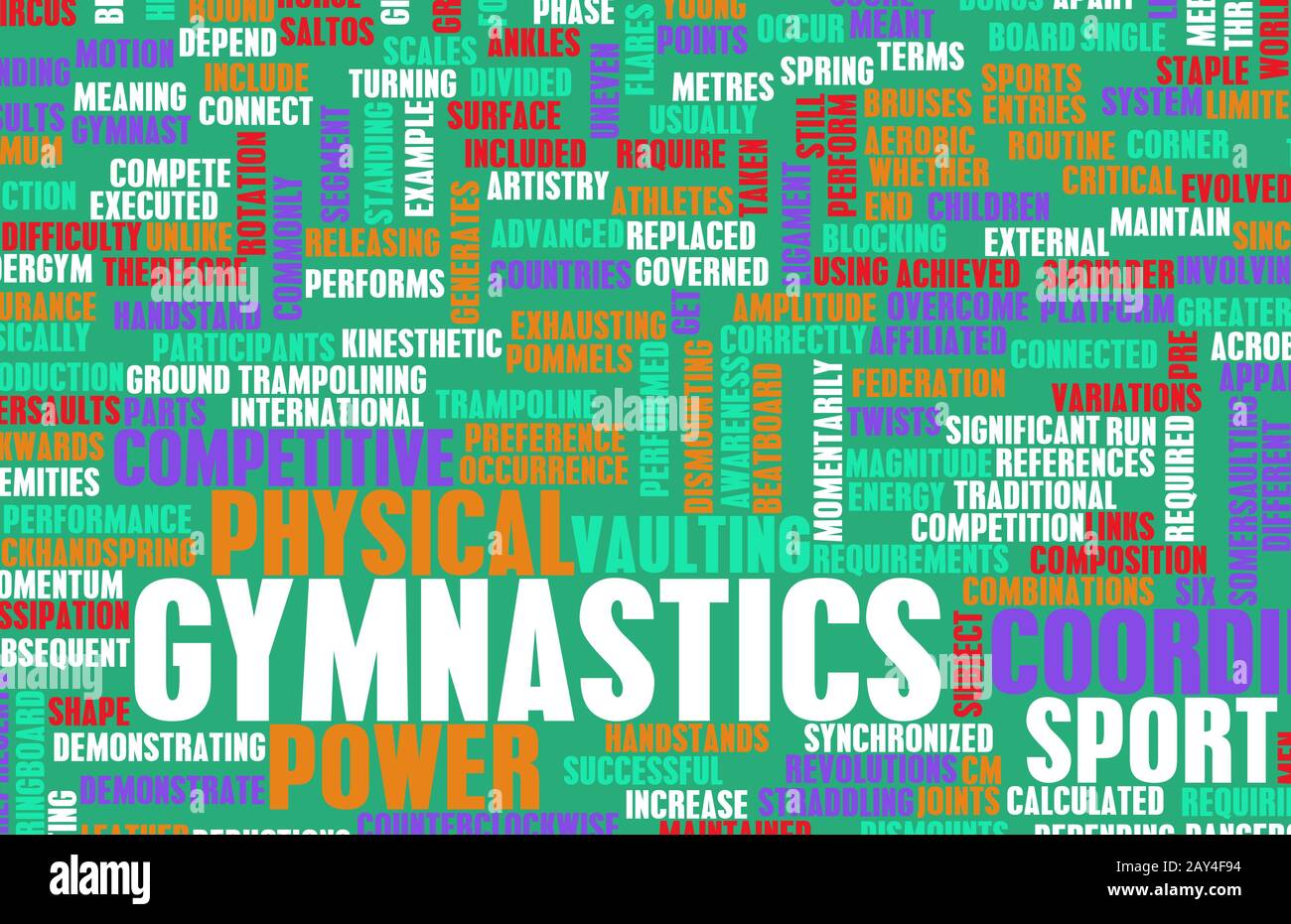 Abstract illustration artistic gymnastics hi-res stock photography and ...