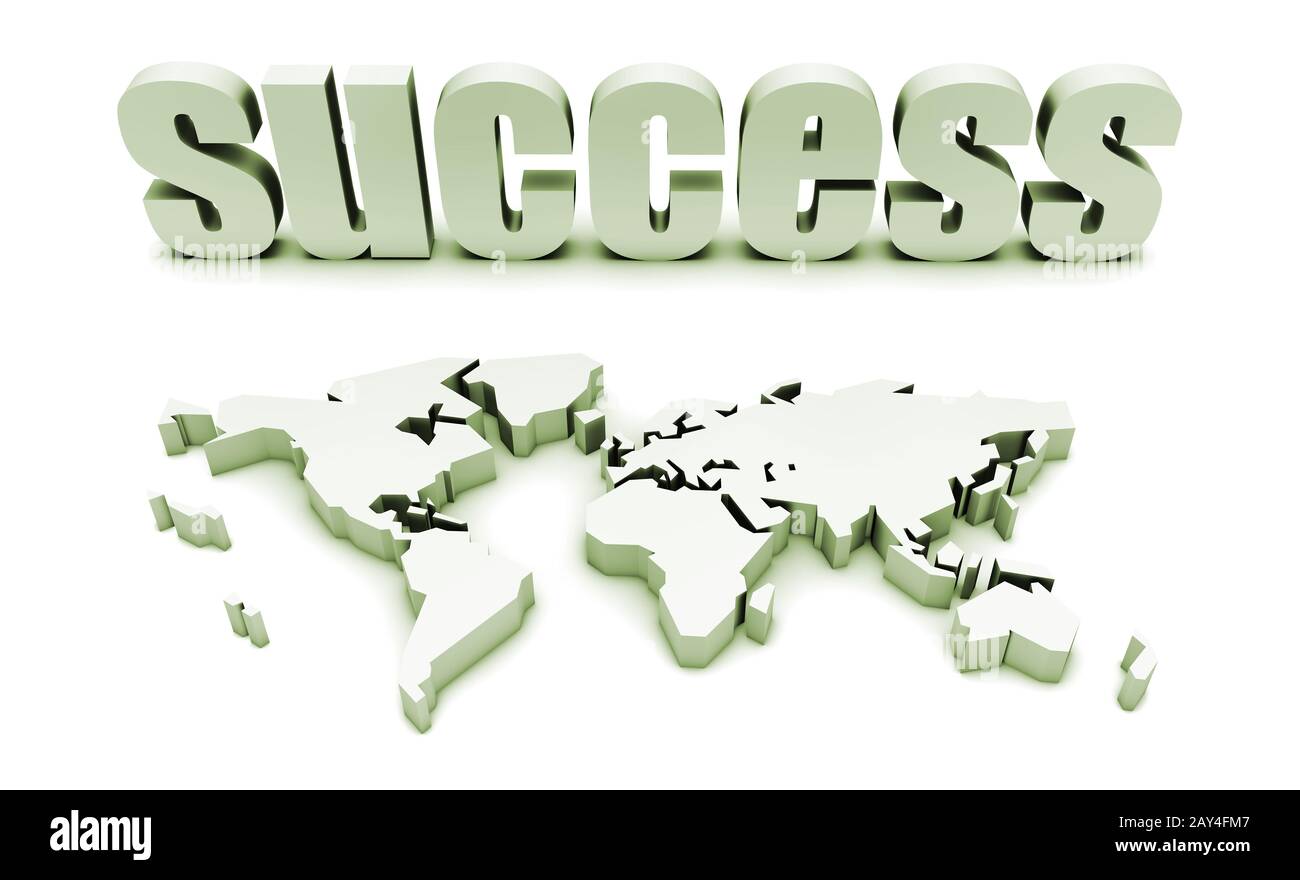Green Global Success Stock Photo - Alamy