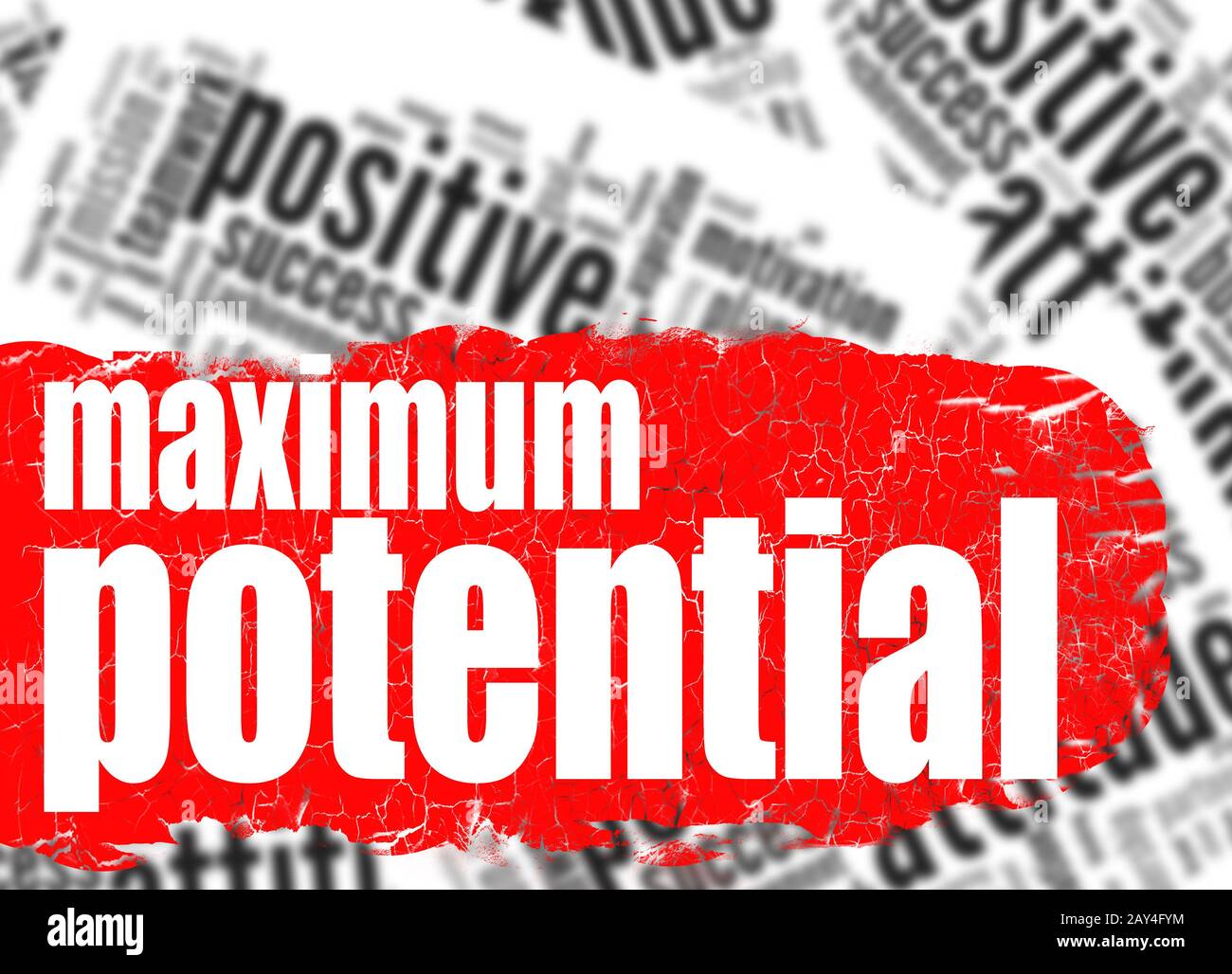 Word cloud maximum potential Stock Photo - Alamy
