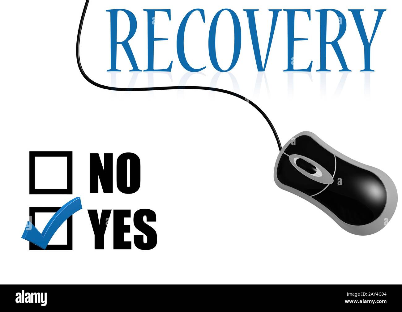 Recovery check mark Stock Photo - Alamy