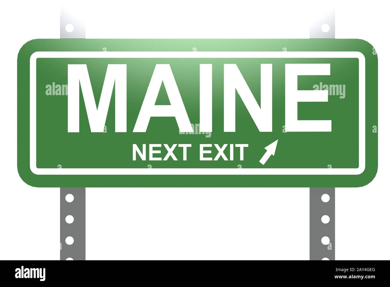 Us road sign, maine hi-res stock photography and images - Alamy