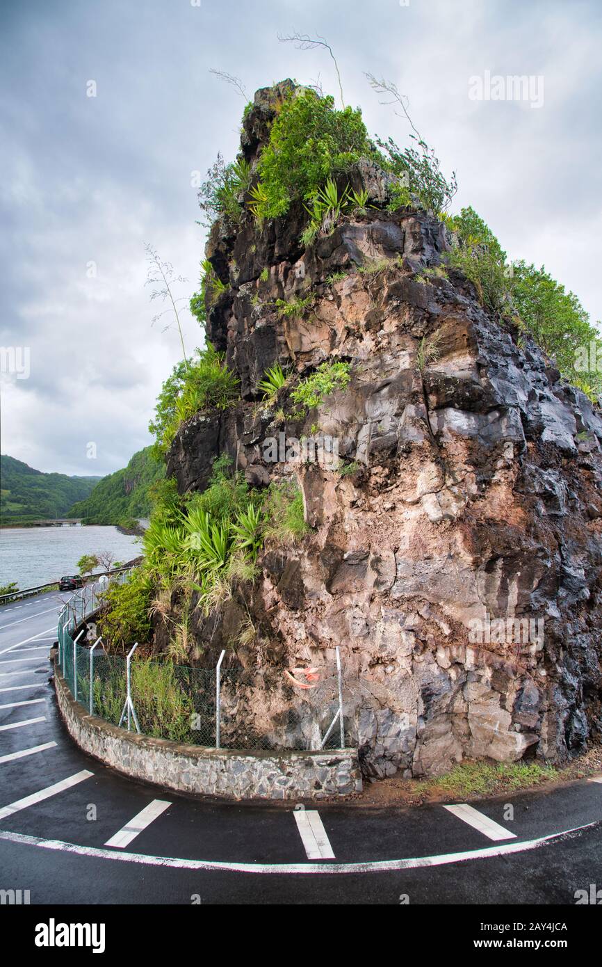 Aerial view of Maconde viewpoint in Mauritius Stock Photo - Alamy