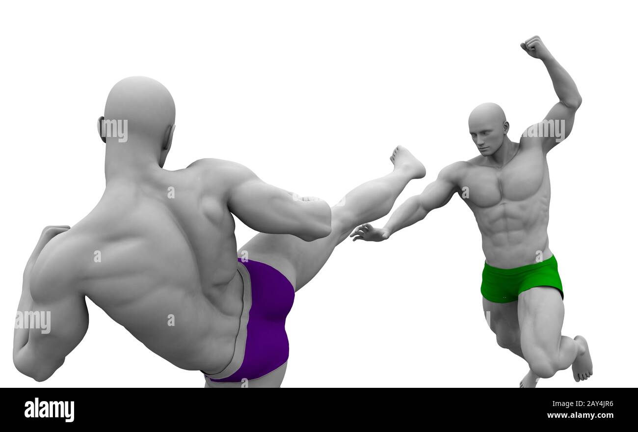 Martial arts concept boxing Cut Out Stock Images & Pictures - Alamy