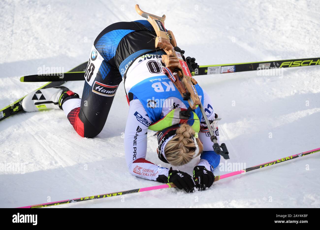 Antholz, Italy. 14th Feb, 2020. Biathlon: World Championship/World Cup ...