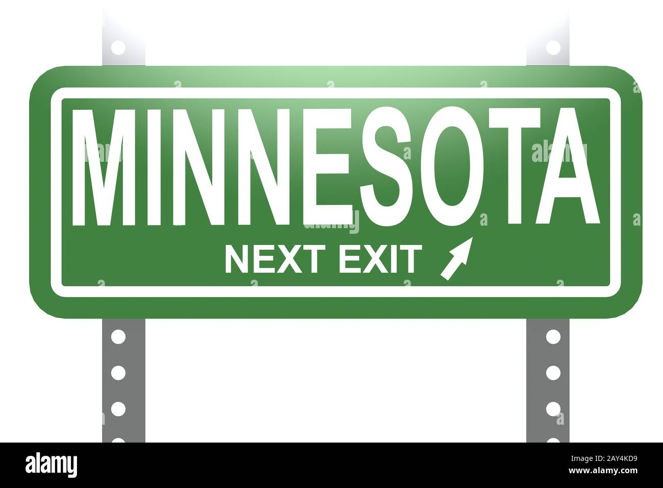 Minnesota green sign board isolated Stock Photo - Alamy