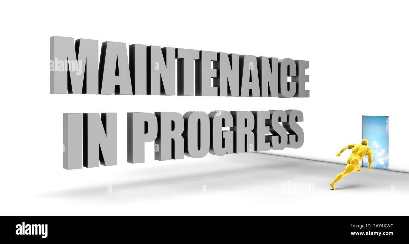 Maintenance in Progress Stock Photo - Alamy