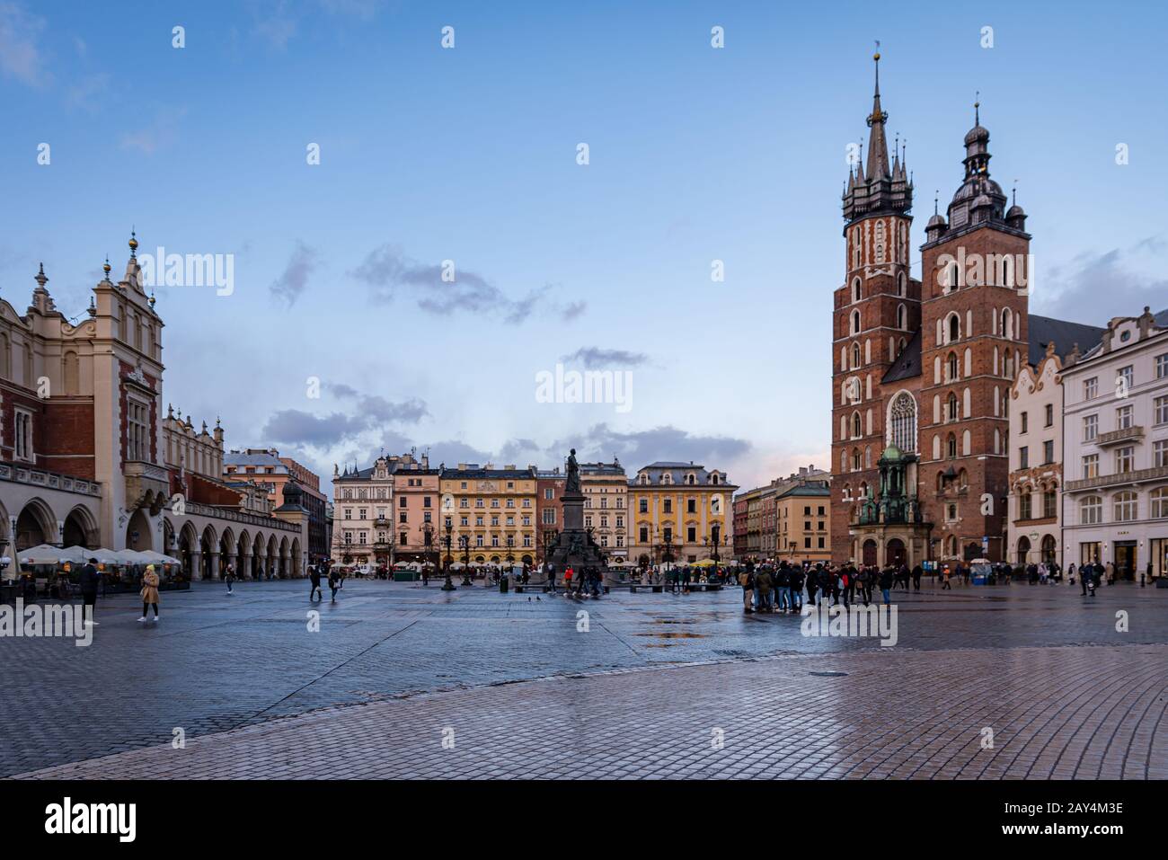 Main Square in Krakow, Poland Stock Photo - Alamy