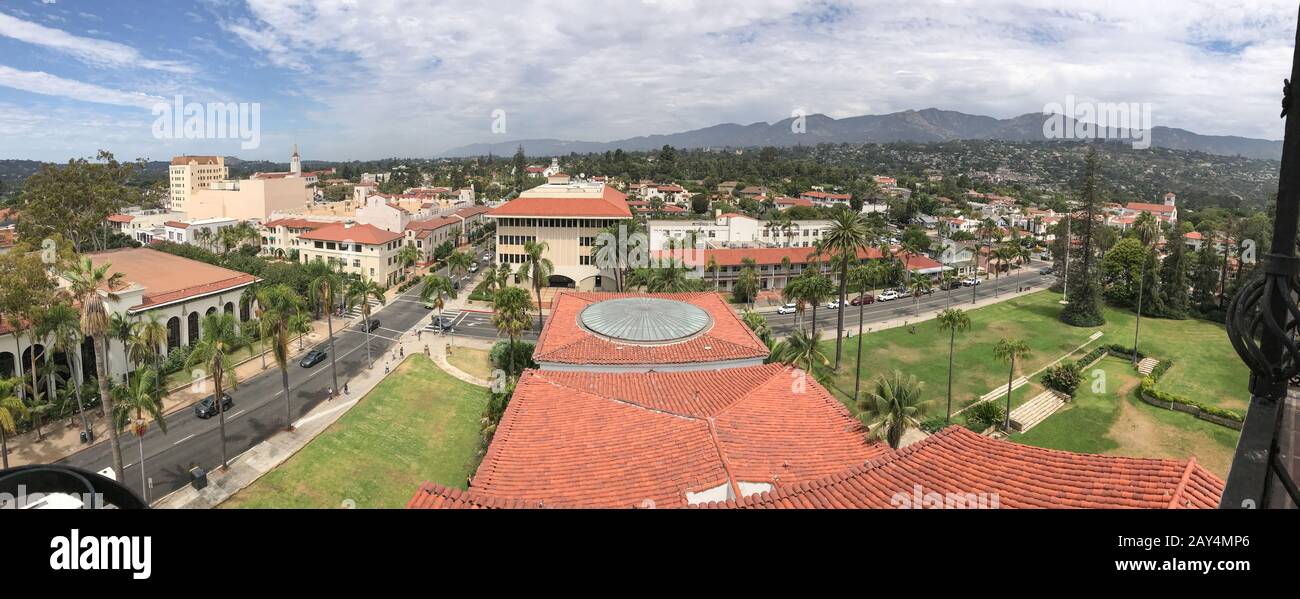 Aerial view santa barbara hi-res stock photography and images - Alamy