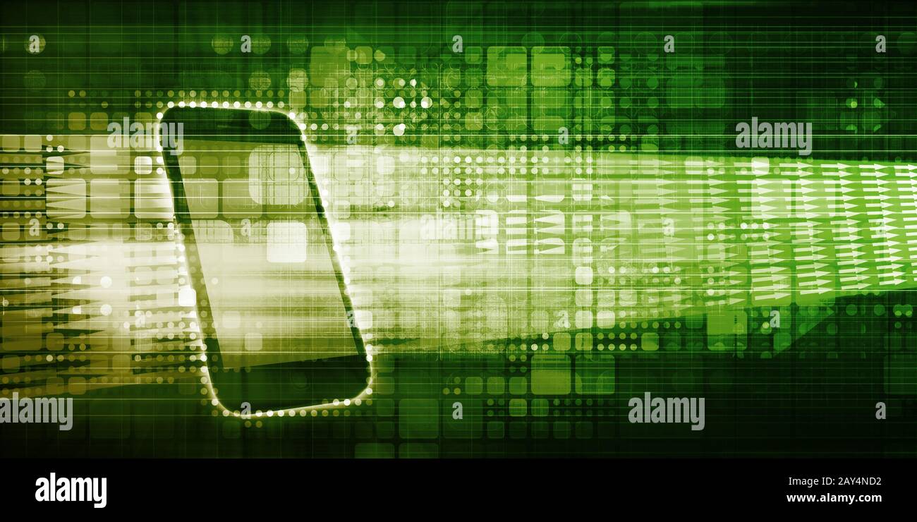 Smart Phone with Cloud Software Stock Photo - Alamy