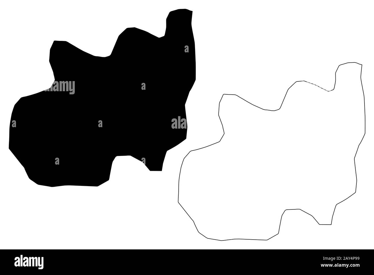Rosoman vector outline map Cut Out Stock Images & Pictures - Alamy