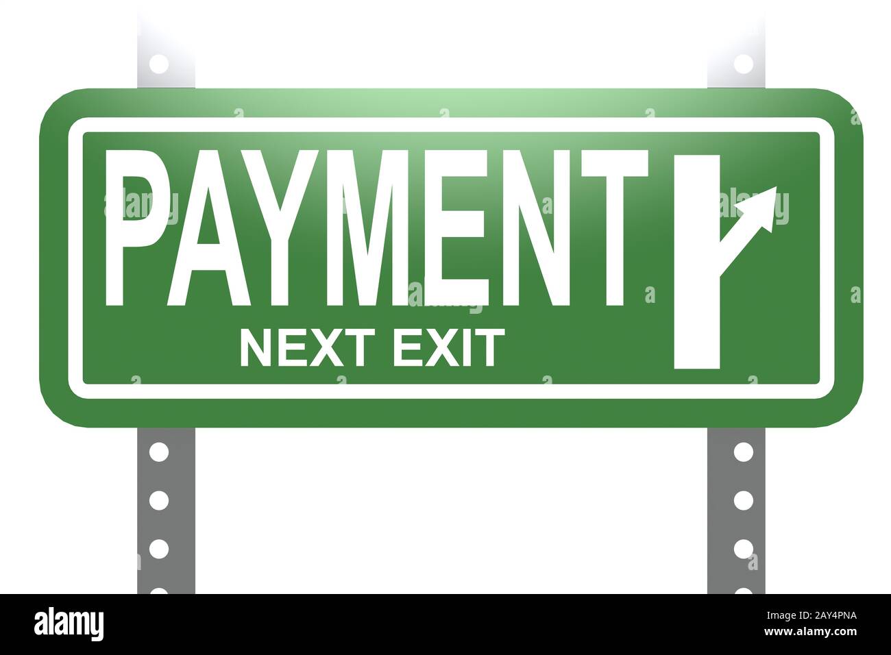 Payment green sign board isolated Stock Photo - Alamy