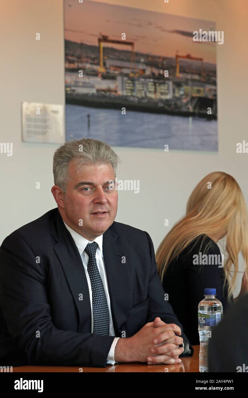 Newly appointed Northern Ireland Secretary Brandon Lewis at CSIT ...