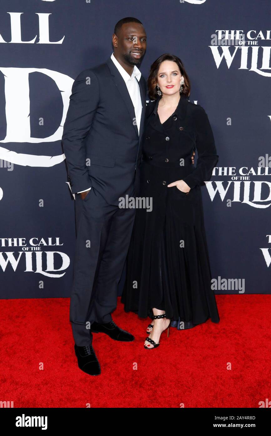 Los Angeles, CA. 13th Feb, 2020. Omar Sy, Helene Sy at arrivals for THE ...