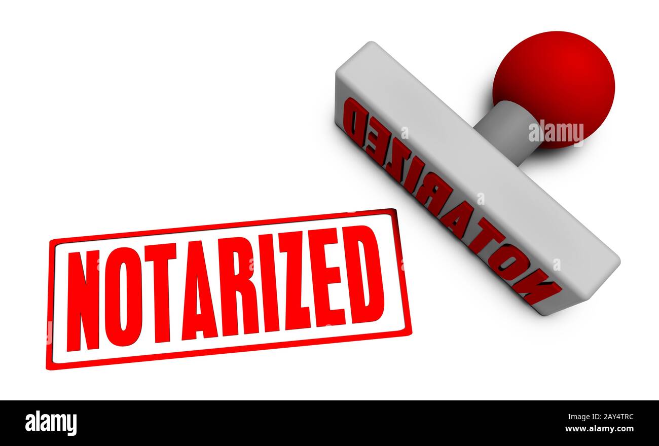 Notarized hi-res stock photography and images - Alamy