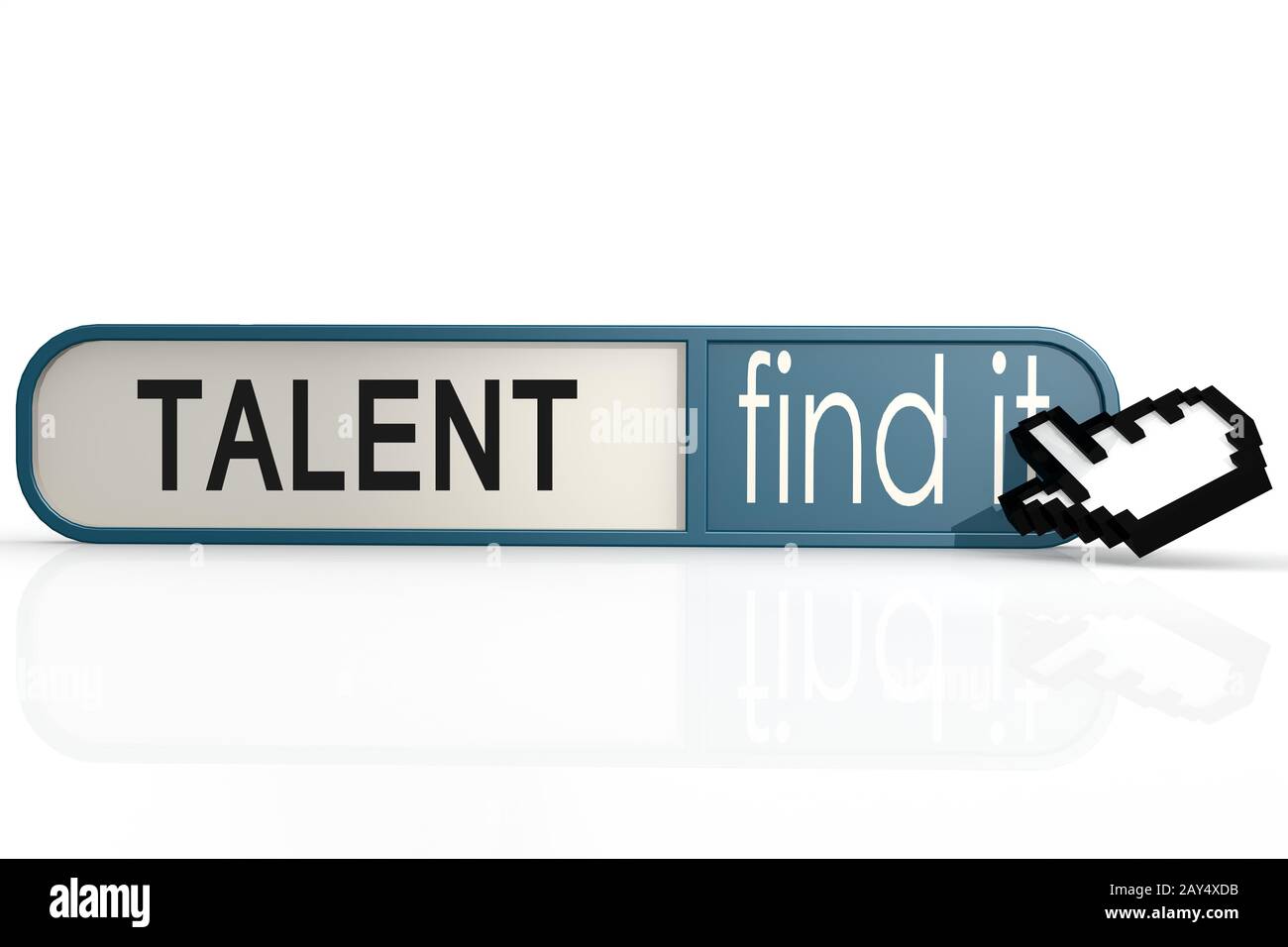Talent word on the blue find it banner Stock Photo - Alamy